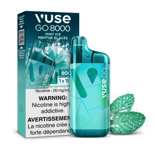 Vuse Go 8000 puffs mint ice disposable vape - vapeport31